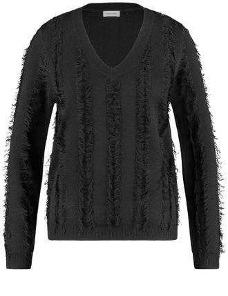 Gerry Weber Damen 471044-35728-11000 Pullover, Schwarz, 46