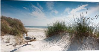 Posterlounge D&uuml;nentraum auf Sylt Acrylglasbild von Reiner W&uuml;rz 100 x 50 cm Wandbilder Wanddeko