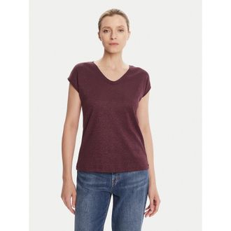 Only T-Shirt Silvery 15136069 Dunkelrot Loose Fit