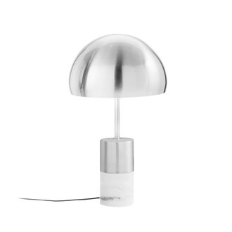 Luce-Ambiente-Design Igea Table Lamp in Nickel Metal With Marble Effect Base