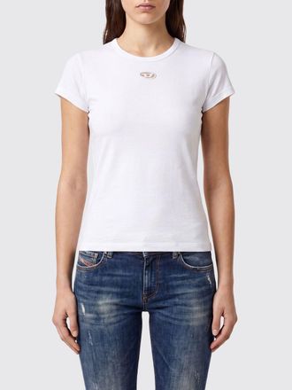 Diesel T-shirt coupe slim en coton avec logo Oval D