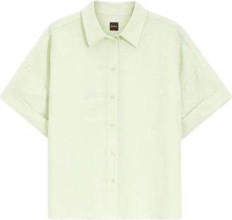 HUGO BOSS Femme, Blouses et Chemises, Vert, Taille: 34 FR Boss - Chemises