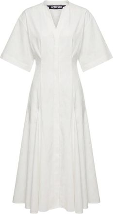 Jacquemus Femme, Robes, Blanc, Taille: 38 FR La Robe Moisson