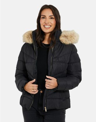 Threadbare Steppjacke (1-St) mit kuscheliger Kapuze