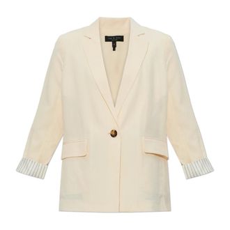Rag & Bone Femme, Vestes, Beige, Taille: 40 FR Blazer Coupe D&eacute;contract&eacute;e