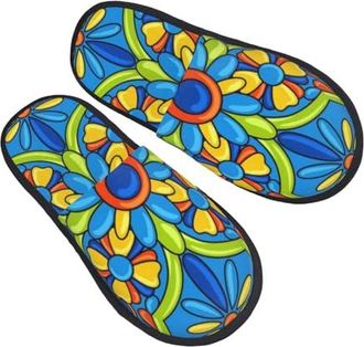 Generic Pantoufle C&eacute;ramique Mexicaine De Talavera Chaussures Respirantes Doux Chaussons Pour Ext&eacute;rieur Femme Unisex L
