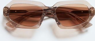 Bottega Veneta Lunettes de soleil ovales Classic - Marron - Unisex - Unisex