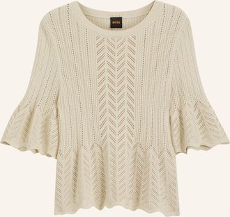 HUGO BOSS Sweater C_Farda Regular Fit gelb
