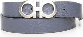 Ferragamo Homme, Accessoires, Gris, Taille: 110 CM Double Gancini Belt