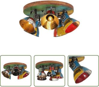 vidaXL Lampe de salon - Plafonnier 25 W multicolore 50x50x25 cm E27