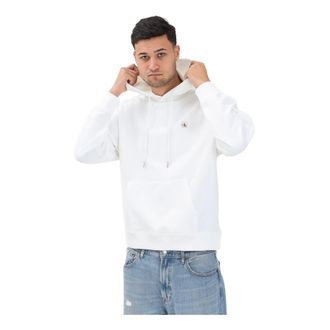 Calvin Klein Jeans Homme, Sweatshirts et sweats &agrave; capuche, Blanc, Taille: M SweaT-shirts &agrave; capuche
