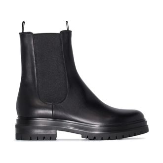 Gianvito Rossi Femme, Chaussures, Noir, Taille: 38 1/2 EU Nero Chester &Eacute;l&eacute;gantes Chaussures en Cuir