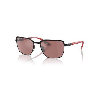 Ray-Ban Rb3743m Scuderia Ferrari Collection Sonnenbrillen Rot Fassung Violett Glas Polarisiert 58-19