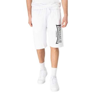 Lonsdale Mens Logo Jam Shorts, White/Grey/Black, S