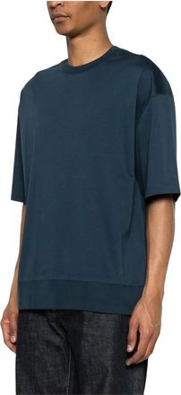 Calvin Klein Homme, Tops, Bleu, Taille: S Mercerized Interlock Cuff Crew