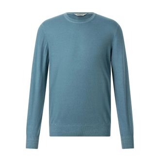 Gran Sasso Rundhals-Strickware - - Knitwear - Herren - Blau - XL