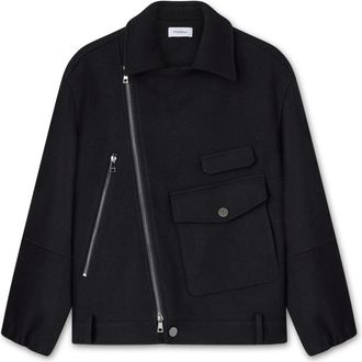 Motivi Femme, Vestes, Noir, Taille: 42 FR Manteau caban en mélange de laine