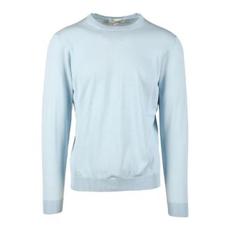 FILIPPO DE LAURENTIIS Baumwoll Stilvolles Maglia Shirt - - Knitwear - Herren - Blau - L