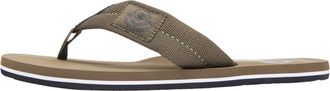 Tommy Hilfiger Herren Patch Hilfiger Beach Sandal Fm0fm05804 Zehentrenner, Green (Willow Green), 45.5 EU