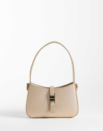 Valentino Slope - Mini-sac port&eacute; &eacute;paule &agrave; boucle - Dor&eacute; p&acirc;le