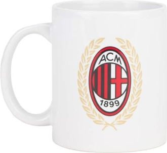 A.C. Milan Keramikbecher mit Logo, 0,3 l, Keramik, offizielles Produkt
