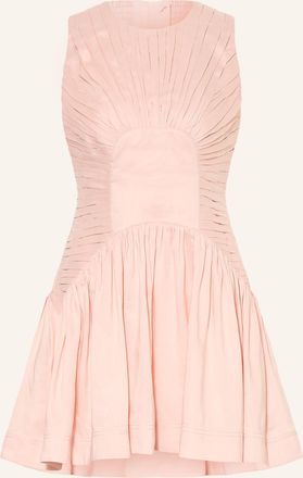 Aje Kleid Medea Mit Leinen rosa
