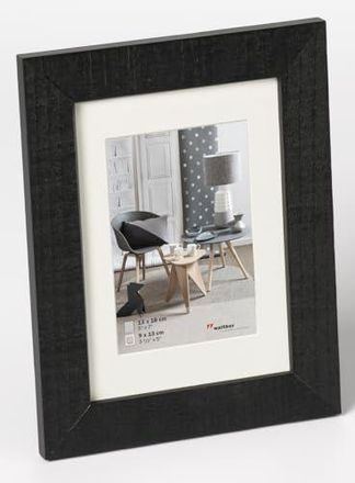 Walther Design Bilderrahmen schwarz, 13x18 cm 3er Pack Home Holzrahmen HO318B3