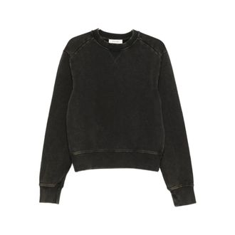 Entire studios Entire Studios, Femme, Sweatshirts et sweats &agrave; capuche, Noir, Taille: 42 FR Knit Crewneck