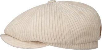 Stetson Casquette Hatteras Corduroy Jersey Homme - Made in The EU Type Gavroche avec Visiere, Doublure Hiver Automne-Hiver - L (58-59 cm) Beige Clair