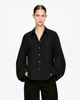 Arket Hemd Mit Weiten &Auml;rmeln -Schwarz