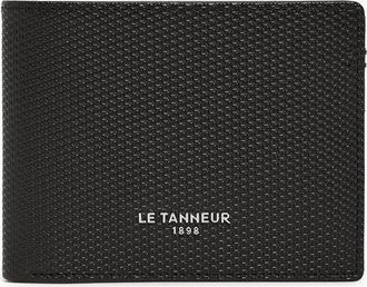 Le Tanneur Portefeuille zipp&eacute; horizontal Lucien en cuir signature T