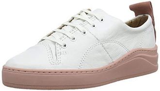 Hudson Garçon Sierra Leather Baskets, Blanc Blanc Rose 50, 35.5 EU