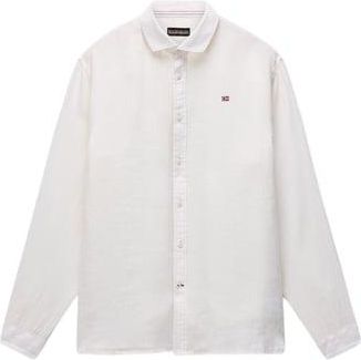 Napapijri Chemise droite &agrave; manches longues en lin