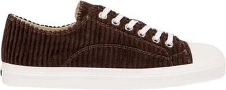 Moschino unisex, Chaussures, Brun, Taille: 46 EU Baskets en velours c&ocirc;tel&eacute;