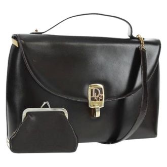 Dior Sac &agrave; main en &eacute;mail Pre-owned - Femme - Pre-owned - Noir - Taille: ONE Size