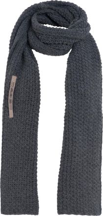 Knit Factory Carry Schal - Strickschal f&uuml;r Damen und Herren - Bequemer Schal mit Wolle - Hochwertige Qualit&auml;t - Anthrazit - 200x35 cm