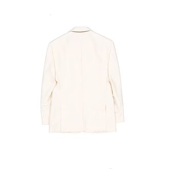 Brunello Cucinelli Womens White Viscose Blazer Clothing