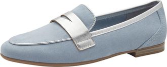 Marco Tozzi Damen Slipper mit Blockabsatz Vegan, Blau (Polar Comb), 40 EU