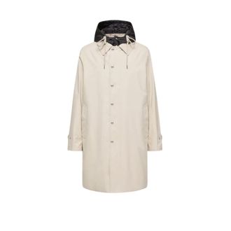 Moncler Kervoyal Kapuzen-Parka mit langen Daunen - - Coats - Herren - Beige - L