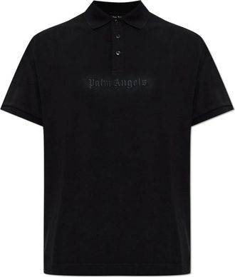 Palm Angels Polo Logo - Homme - Tops - Noir - Taille: L
