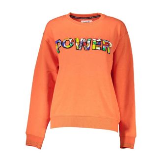 Desigual Femme, Sweatshirts et sweats &agrave; capuche, Orange, Taille: 46 FR SweaT-shirt ras du cou en coton