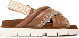Mou Sandalen Mou New 03 Criss-Cross Upper SW461004C Braun