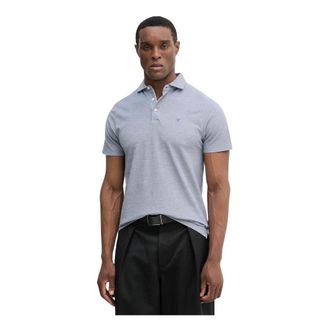 Hackett Klassisches Oxford Piqu&eacute; Polo mit kurzen &Auml;rmeln - - Tops - Herren - Blau - L