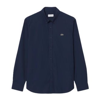 Lacoste Regular Fit Stretch Poplin Hemd - - Shirts - Herren - Blau - 2XL