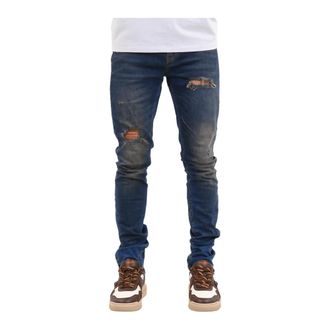 Flaneur Fl&acirc;neur, Homme, Jeans, Bleu, Taille: W28 Skinny Destroyer Jeans