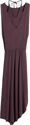 Christophe Lemaire Femme, Robes, Violet, Taille: 38 FR Double Layer Drape Dress