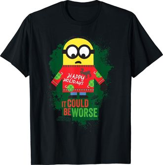 MINIONS Minions Ugly Sweater Happy Holidays T-Shirt
