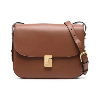 SOEUR Kastanienbraune Leder Umh&auml;ngetasche - - Bags - Damen - Braun - ONE SIZE