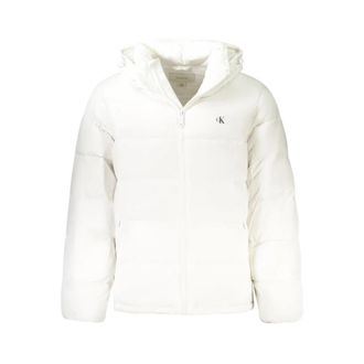 Calvin Klein Lang&auml;rmlige Jacke mit abnehmbarer Kapuze - - Jackets - Herren - Wei&szlig; - L