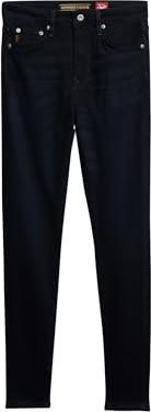 Superdry Jeans Skinny Vintage High Rise Pantalons, Viper Blue Black, 26W x 30L Femme